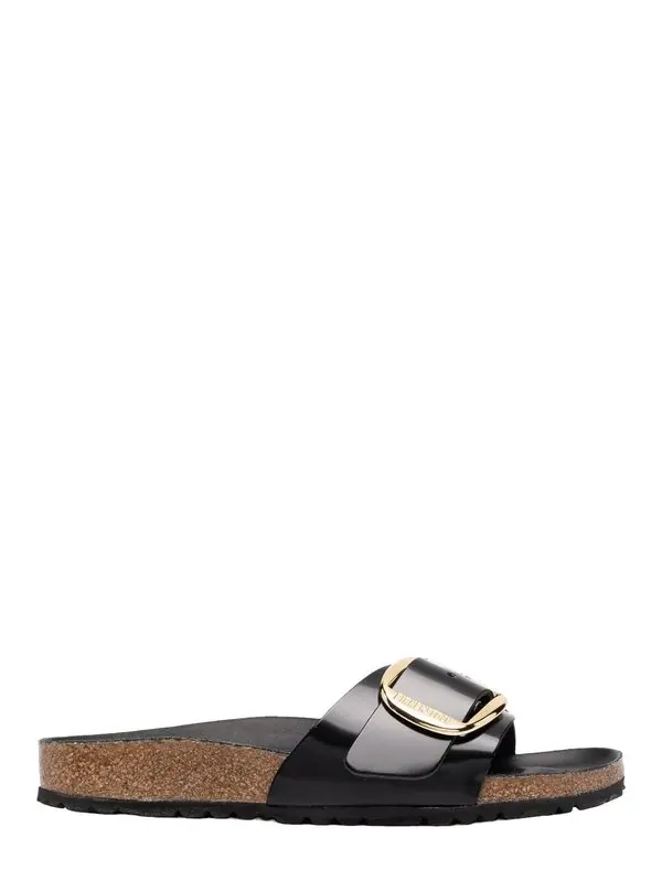 BIRKENSTOCK Madrid Buckled Slide Sandals - Black