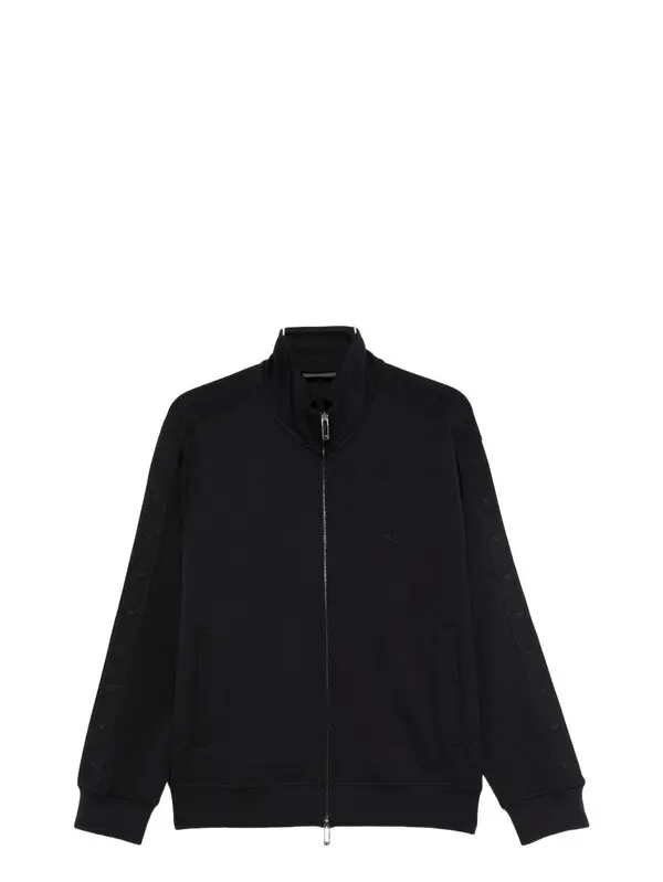 Emporio Armani Cotton Zipped Sweatshirt - Blue