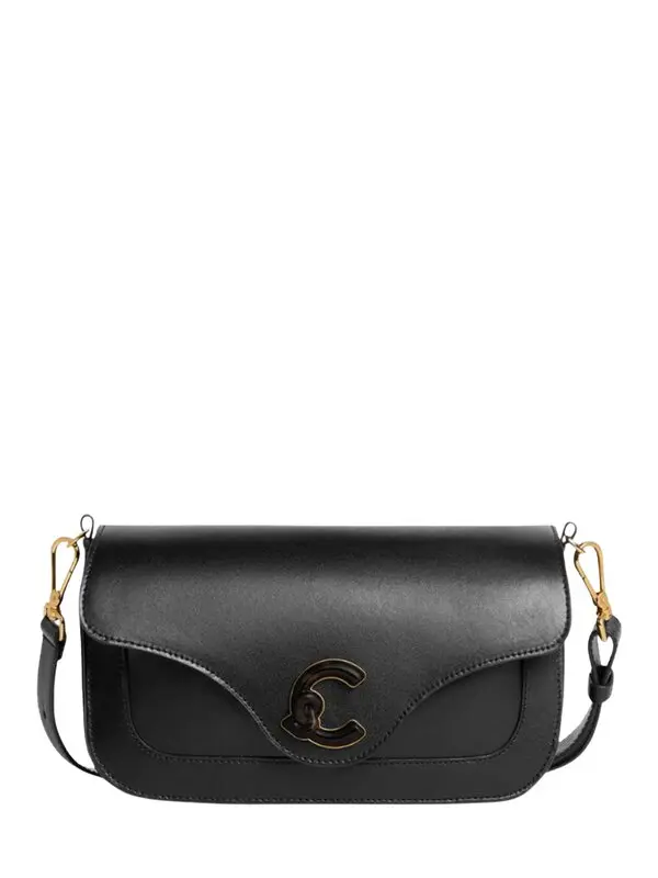 COCCINELLE C-me Shoulder Bag With Gold-tone Hardware - Black