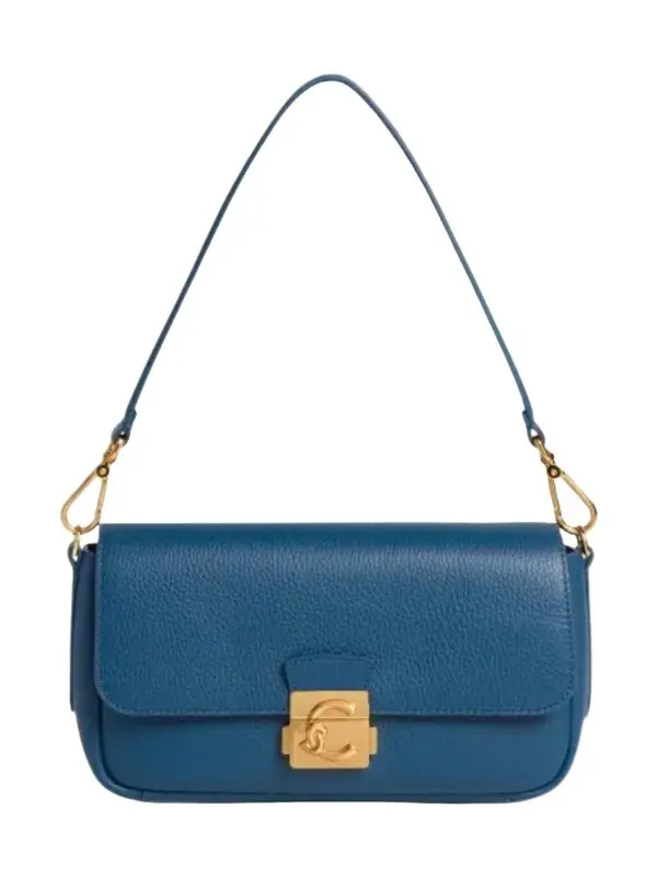 COCCINELLE C-me Lock Bag With Gold-tone Hardware - Blue