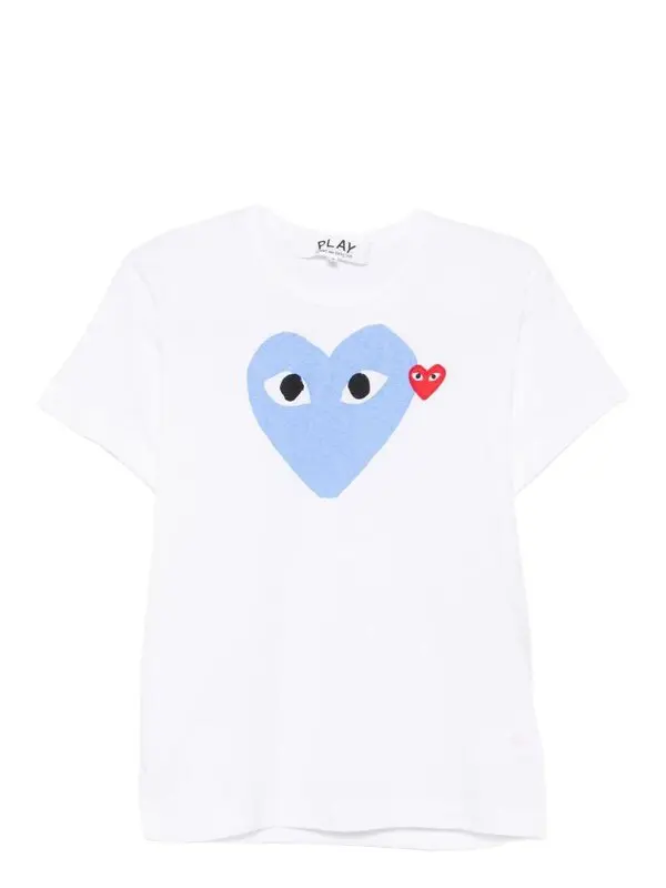 Play Comme Des Garcon Logo T-shirt - Blue