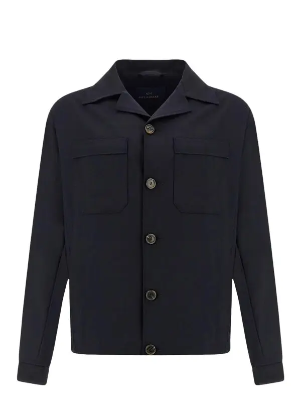 Paul & Shark Overshirt With Pockets - Blue