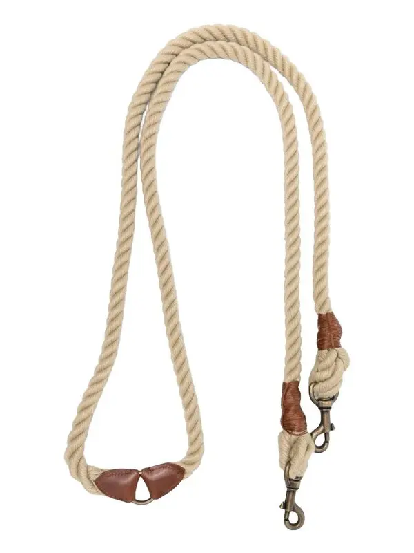 POLDO DOG COUTURE Bonfire Leash With Brass-finish Hardware - Beige