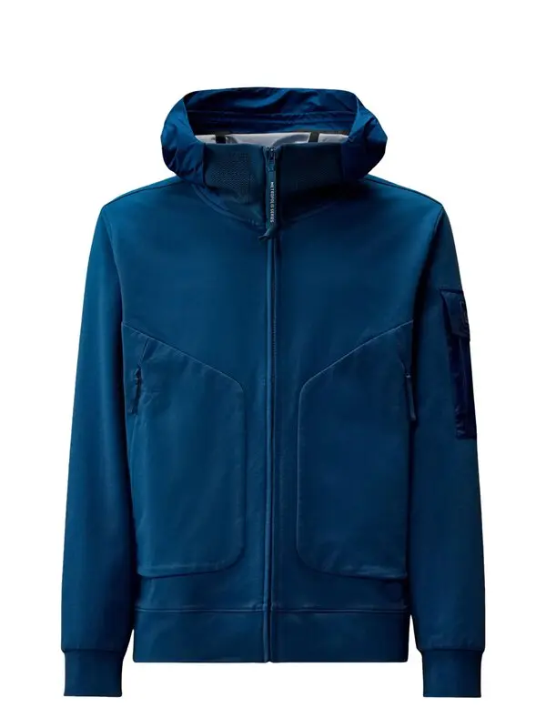 C.P. COMPANY Hooded Sweatshirt With Logo - Blue