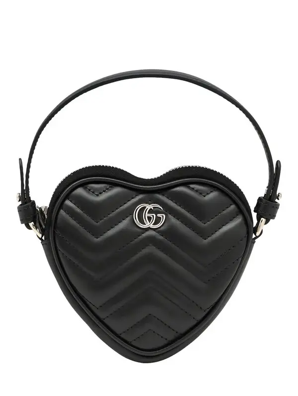 Gucci Gg Marmont Heart Mini Bag - Black