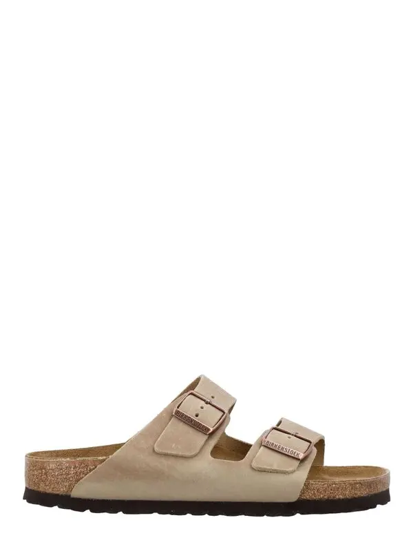 BIRKENSTOCK Arizona Oiled Leather Sandals - Brown