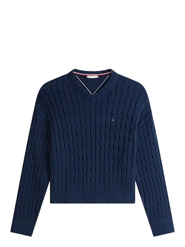 Tommy Hilfiger Relaxed Fit Pullover Sweater - Blue