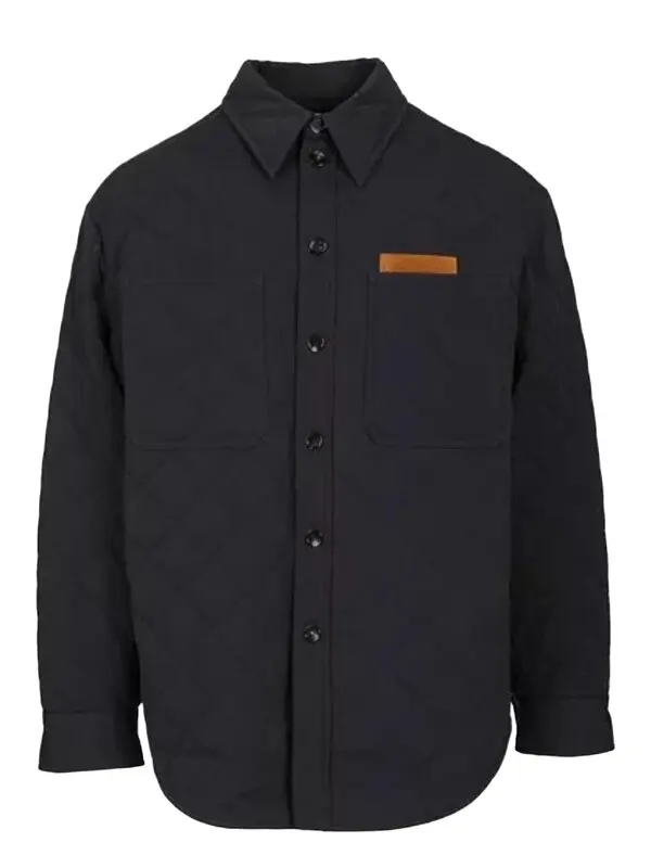Bottega Veneta Quilted Overshirt - Blue