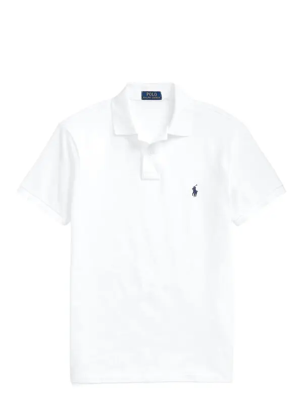 Polo Ralph Lauren Slim Fit Mesh Polo - White