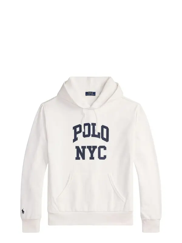 Polo Ralph Lauren Fleece Graphic Hooded Sweatshirt - White