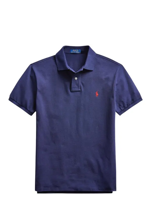 Polo Ralph Lauren Slim Fit Mesh Polo - Blue
