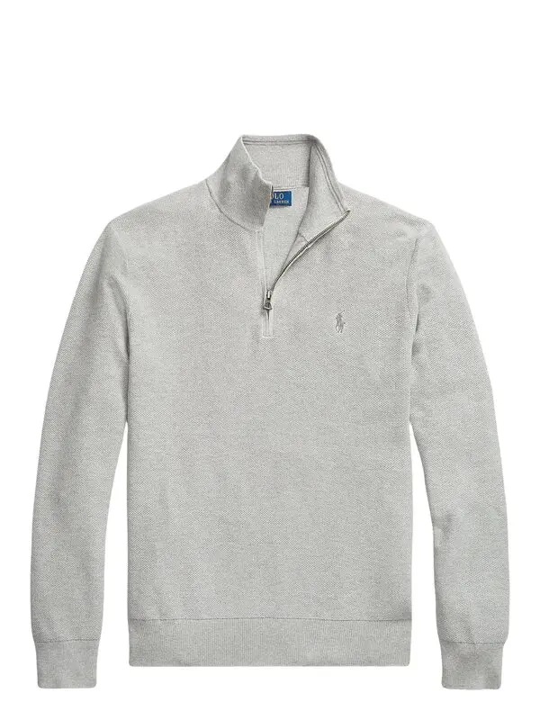Polo Ralph Lauren Quarter Zip Sweater - Grey