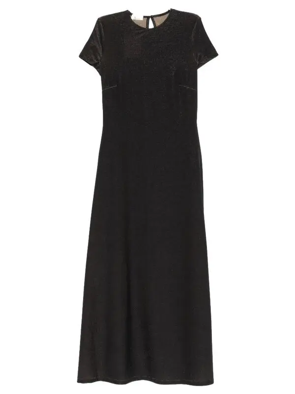 SIYU Lisos Maxi Dress With Glitter Embellishments - Black