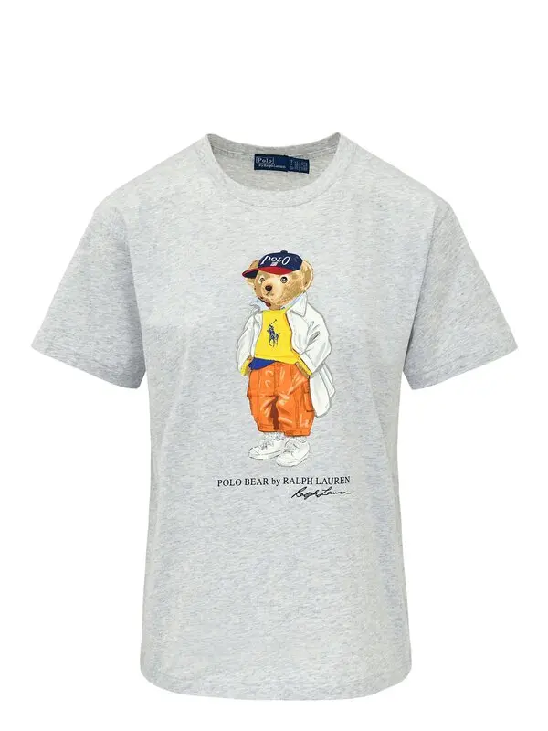Polo Ralph Lauren Polo Bear" Graphic T-shirt - Grey