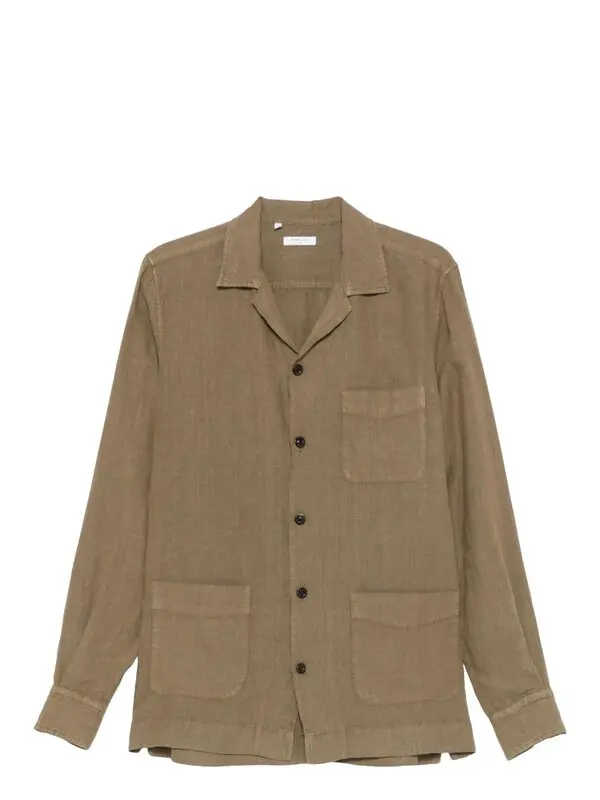 Boglioli Linen Shirt - Brown