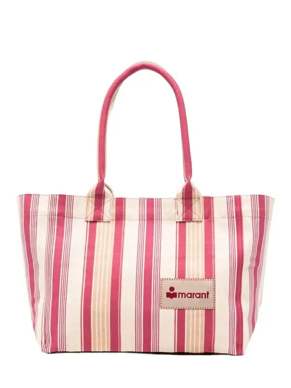 Isabel Marant Étoile Yenky Zipped Cotton Tote - Red