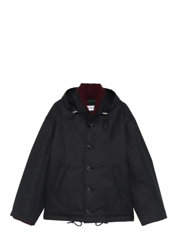 Loewe Padded Hooded Jacket - Blue