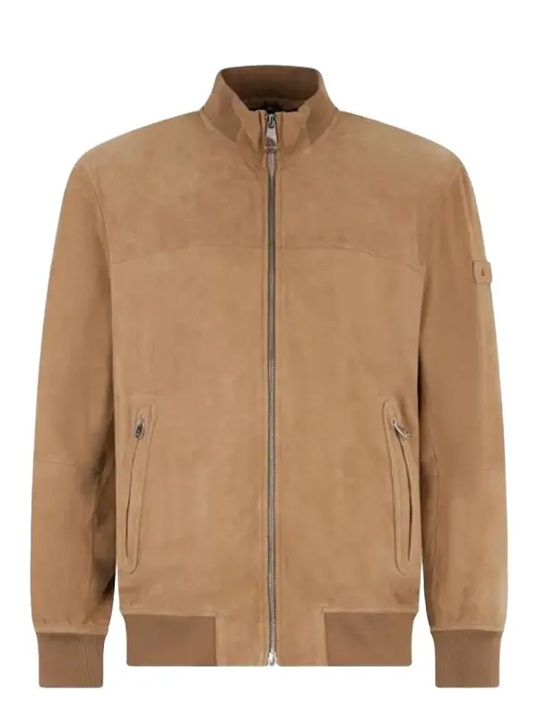 Peuterey Suede Bomber Jacket - Beige