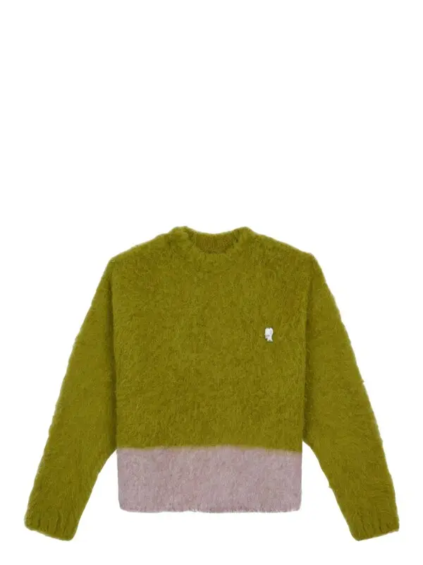 BRAIN DEAD Super Hairy Boxy Sweater - Green