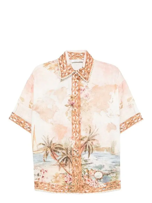 Zimmermann Mahon Linen Shirt - Multi