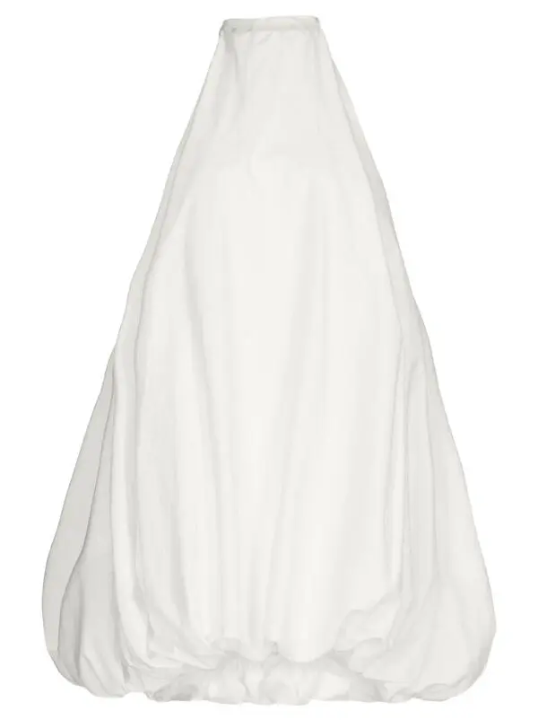 Alaïa Cotton Balloon Dress - White