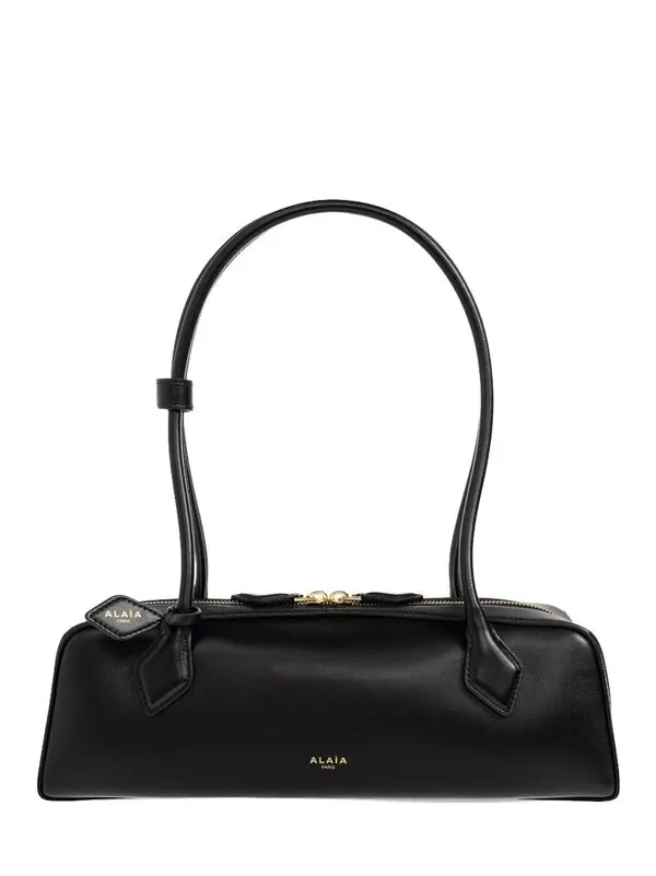 Alaïa Le Teckel Medium Leather Shoulder Bag - Black