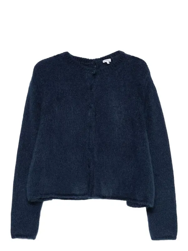 Loewe Wool Blend Cardigan - Blue