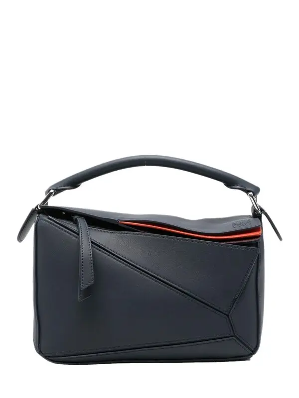 Loewe Puzzle Small Leather Handbag - Blue