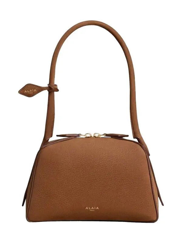 Alaïa Le Bouledogue Small Leather Shoulder Bag - Brown