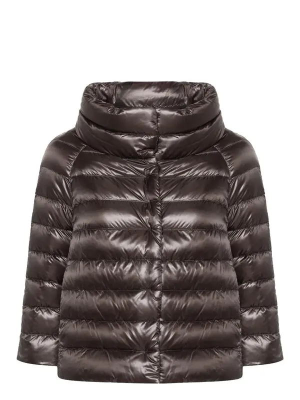 Herno Sofia Nylon Cape - Grey