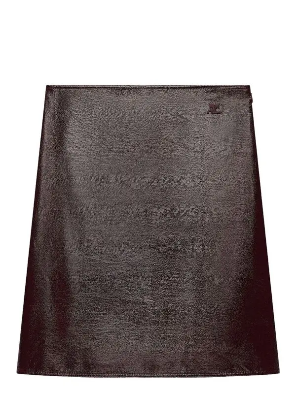 COURREGES Vinyl Skirt - Red