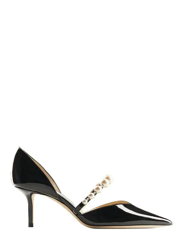 JIMMY CHOO Aurelie Pearl Embellished Stiletto Pumps - Black