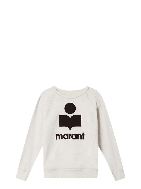 MARANT ETOILE Logo Cotton Sweatshirt - Brown