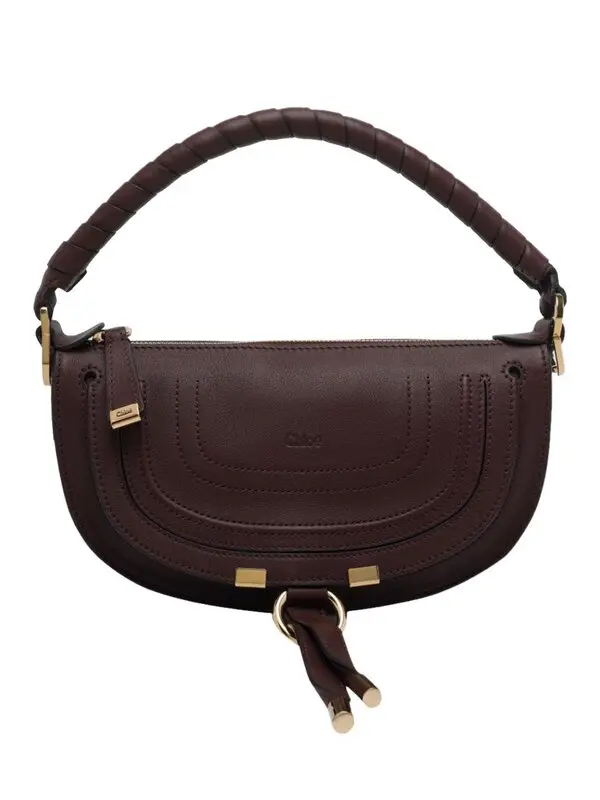 Chloé Marcie Mini Leather Shoulder Bag - Red