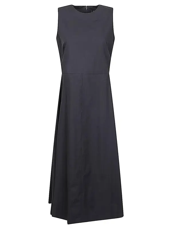MIZUIRO Cotton Sleeveless Maxi Dress - Blue