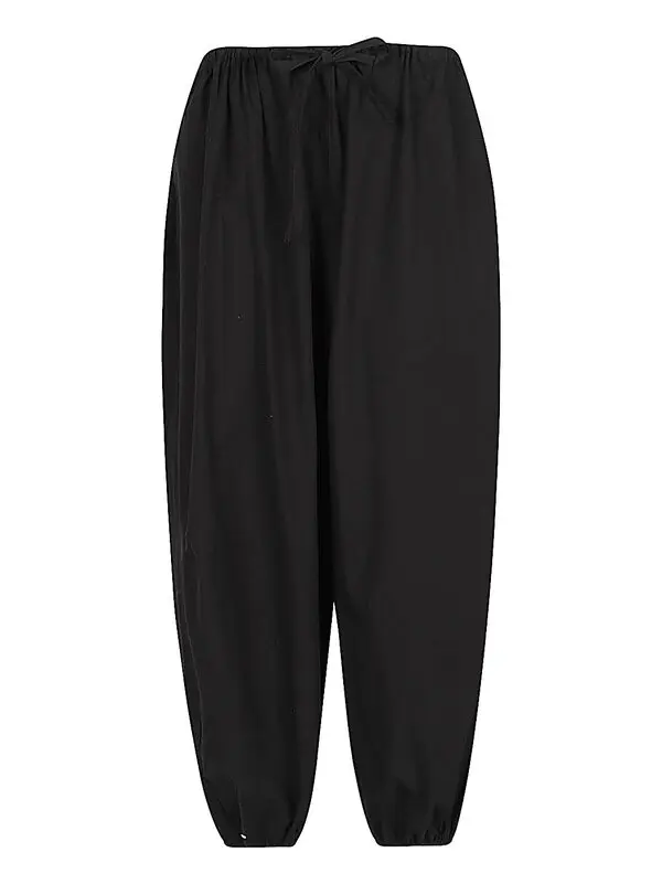 MIZUIRO Cotton Trousers - Black