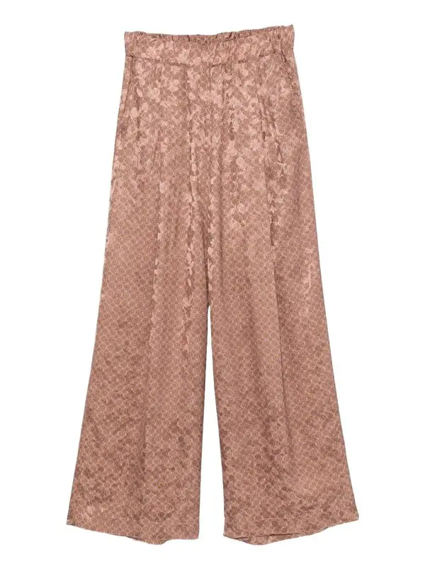 Dries Van Noten Pila Wide Leg Trousers - Pink