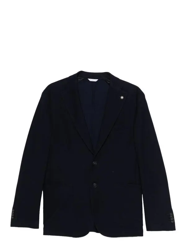 MANUEL RITZ Cardigan With Buttons - Blue