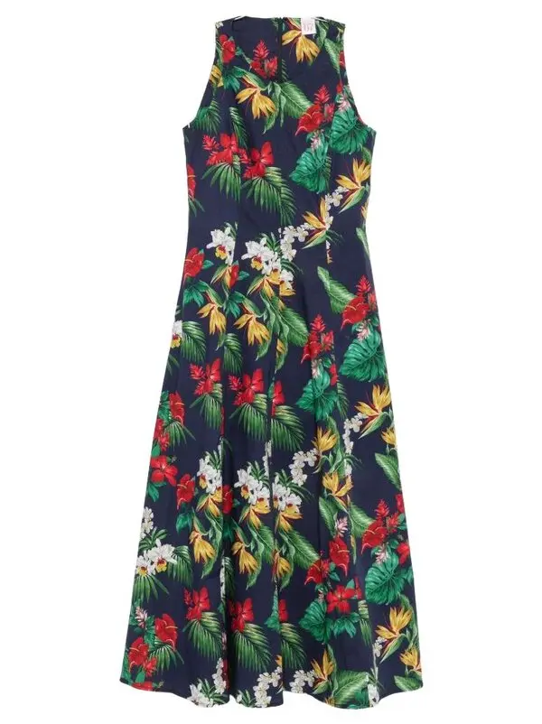 ARCHIVIO '67 Printed Midi Dress - Blue