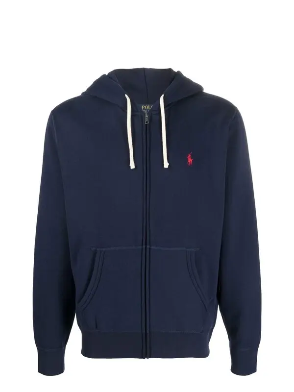 Polo Ralph Lauren Zip-up Logo Sweatshirt - Blue