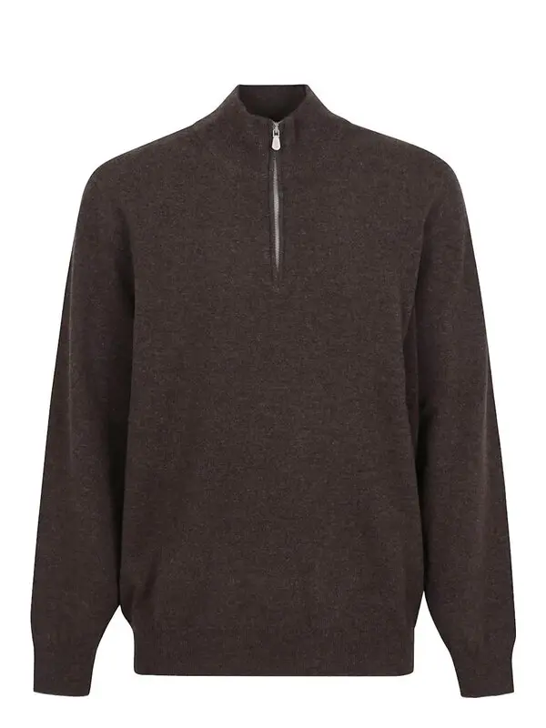 Brunello Cucinelli Cashmere Turtle-neck Sweater - Brown