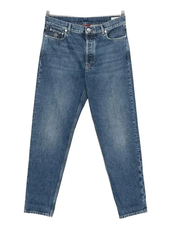 Brunello Cucinelli Denim Cotton Jeans - Blue