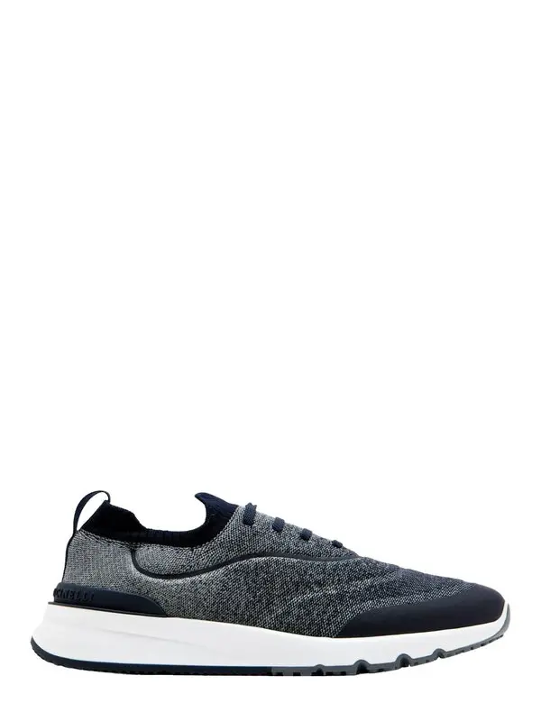 Brunello Cucinelli Knitted Sneakers - Blue