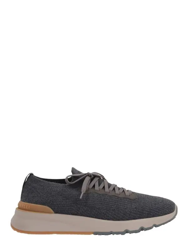 Brunello Cucinelli Knitted Sneakers - Grey