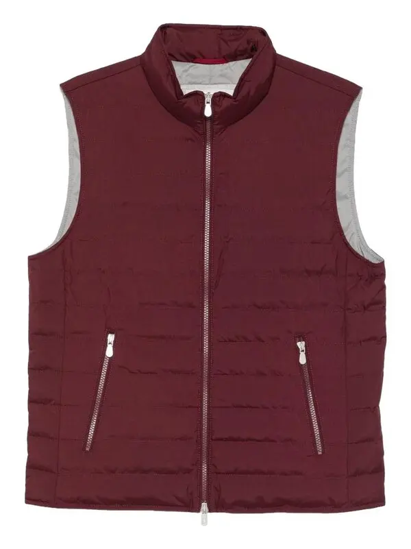 Brunello Cucinelli Puffer Vest - Red