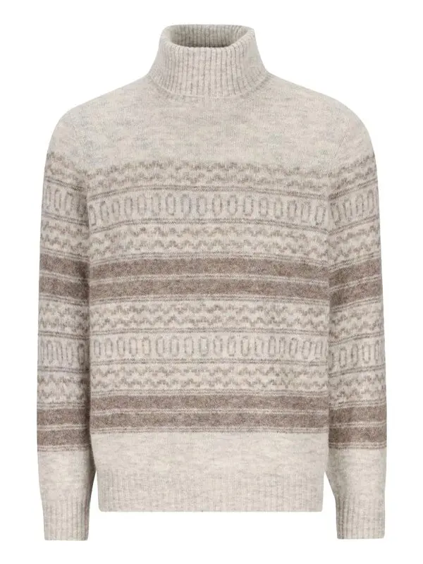 Brunello Cucinelli Wool Turtle-neck Jumper - Grey