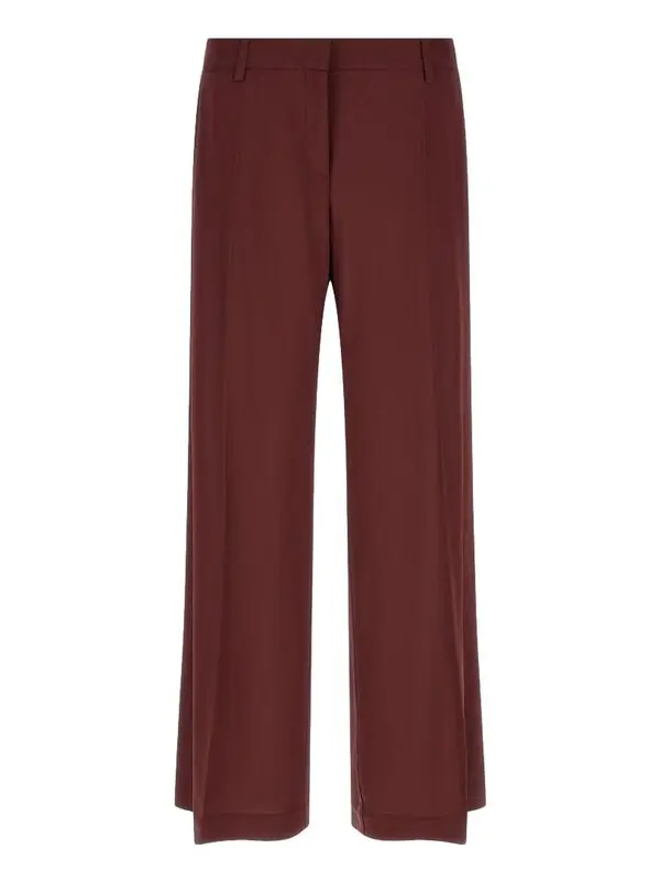 Alberto Biani Wide-leg Trousers - Red