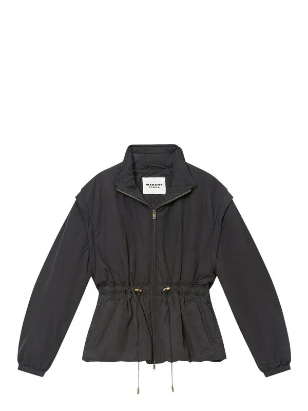 MARANT ETOILE Dastyni Blouson Jacket With Drawstring Waist - Black