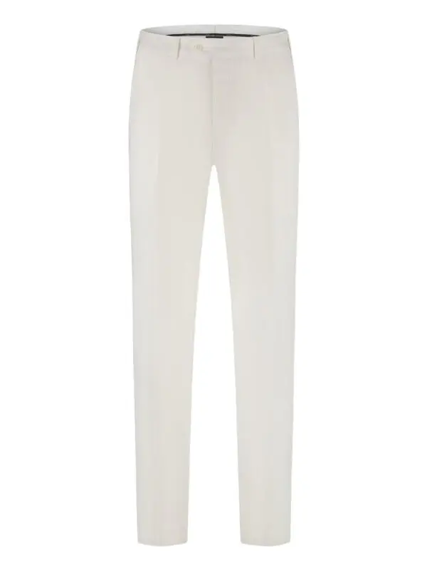 Brioni Pienza Linen And Cotton Trousers - White