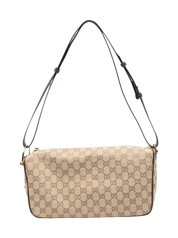 Gucci Half Horsebit Medium Shoulder Bag - Beige